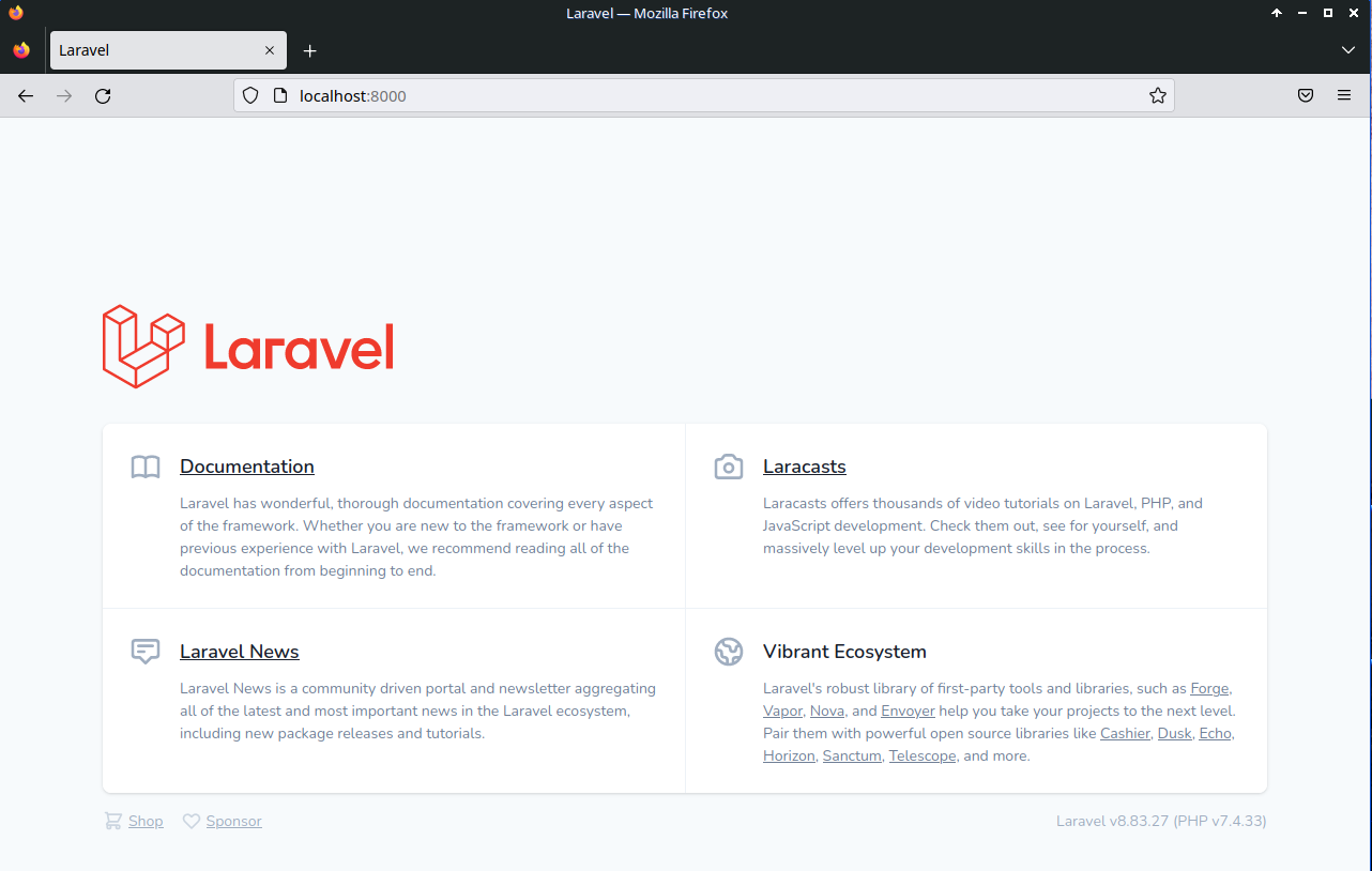 【Linux】 Laravelのインストール手順と動作確認 | ぺんぎんや