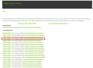 特定バージョンのCUDAのインストールおよびアップグレード手順 | ぺんぎんや