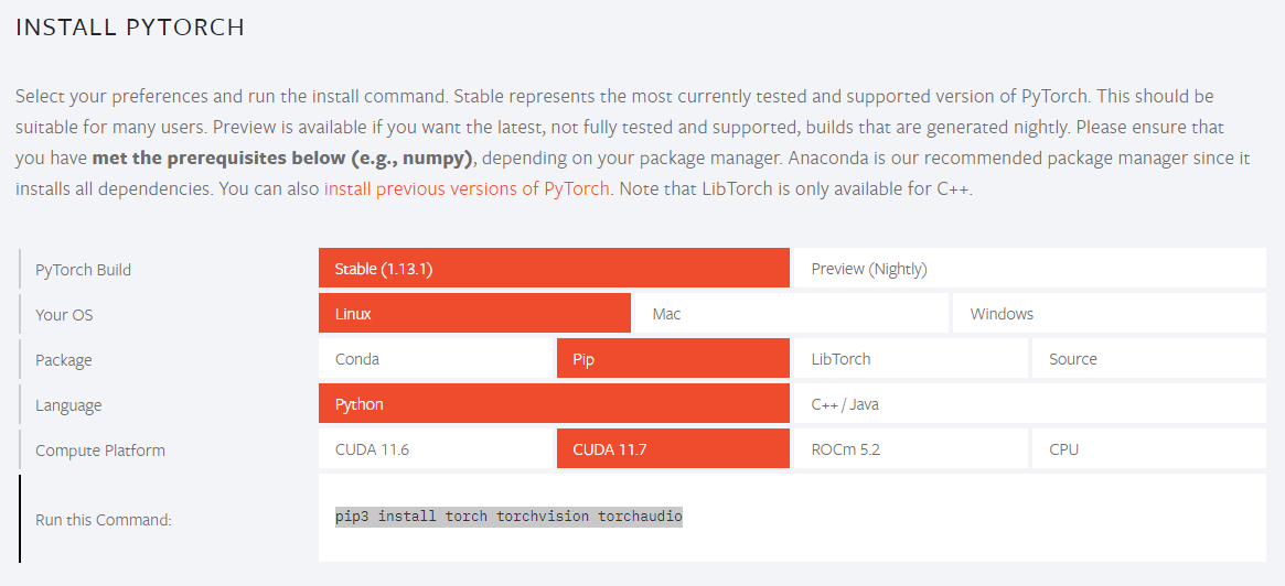 【Linux】 PyTorchのインストールと開発環境を構築 | ぺんぎんや