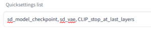 【Stable Diffusion】 よく使う機能を簡単に切り替えられるQuicksettings list | ぺんぎんや